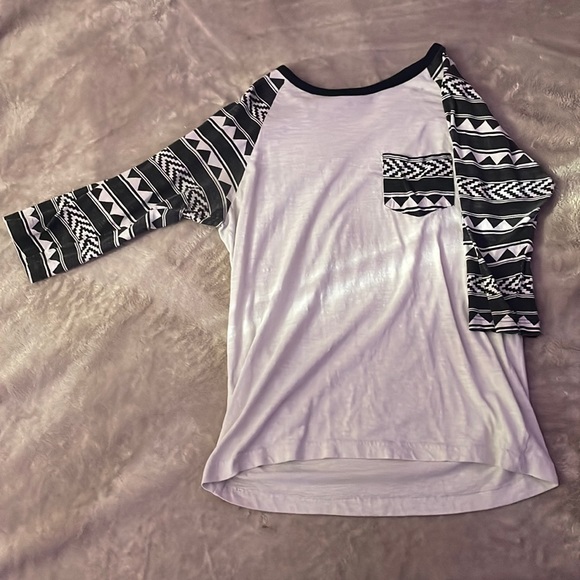 Carbon | Shirts | Carbon Black White Long Sleeve W Front Chest Pocket ...